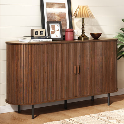 Ebern Designs 40'' Sideboard Storage Cabinet With Doors And Shelves - Credenza Storage Cabinet ...